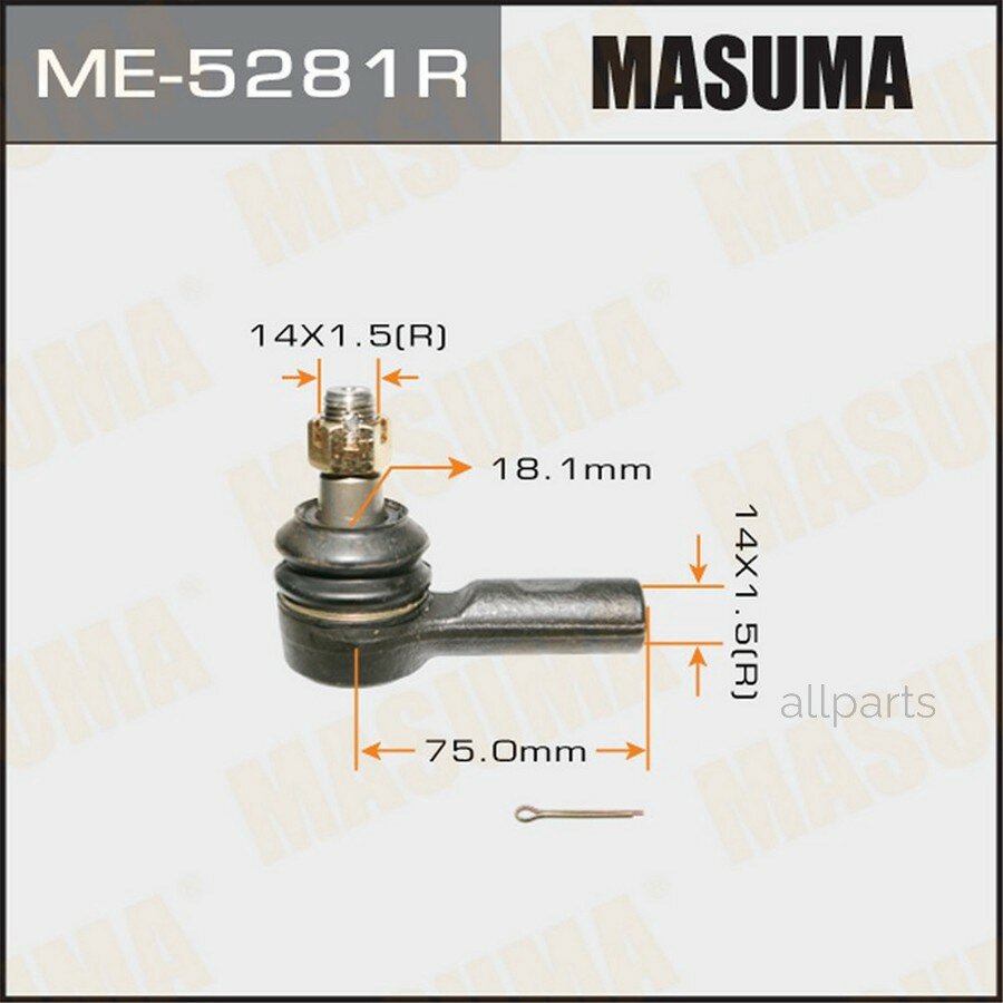 MASUMA ME-5281R Наконечник рулевой тяги R