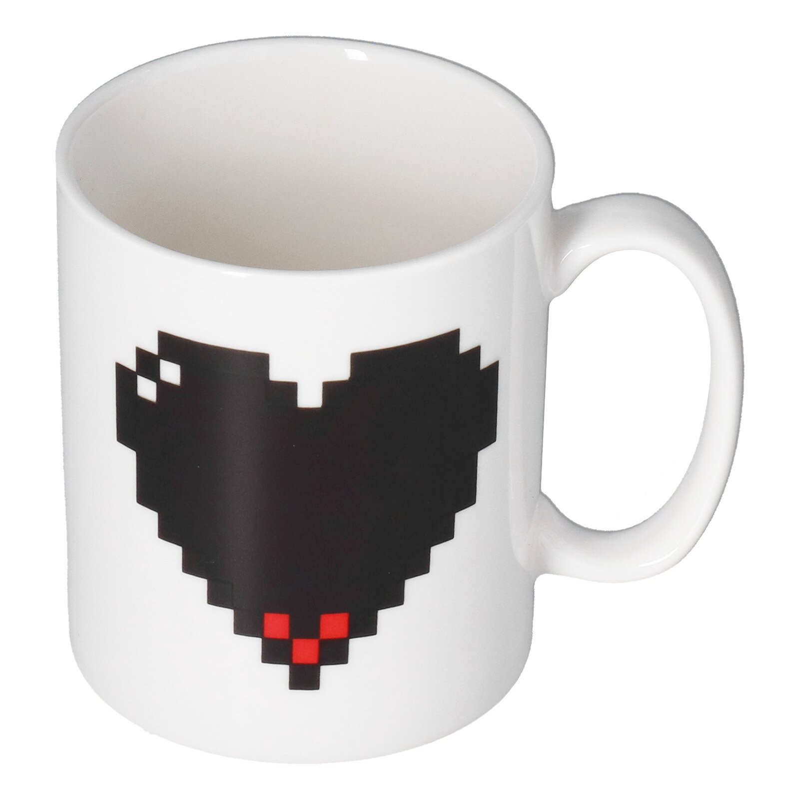 Керамическая кружка с рисунком в виде сердечек, меняющая цвет под воздействием тепла, идеально подходит для дома, офиса, ресторана или бара.