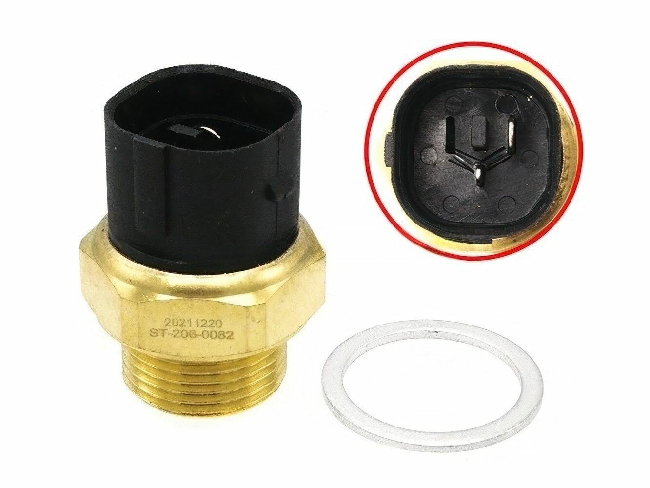 Датчик температуры охлаждающей жидкости для Шкода Октавия, Фольксваген Гольф, Пассат арт ST2060082 SAT