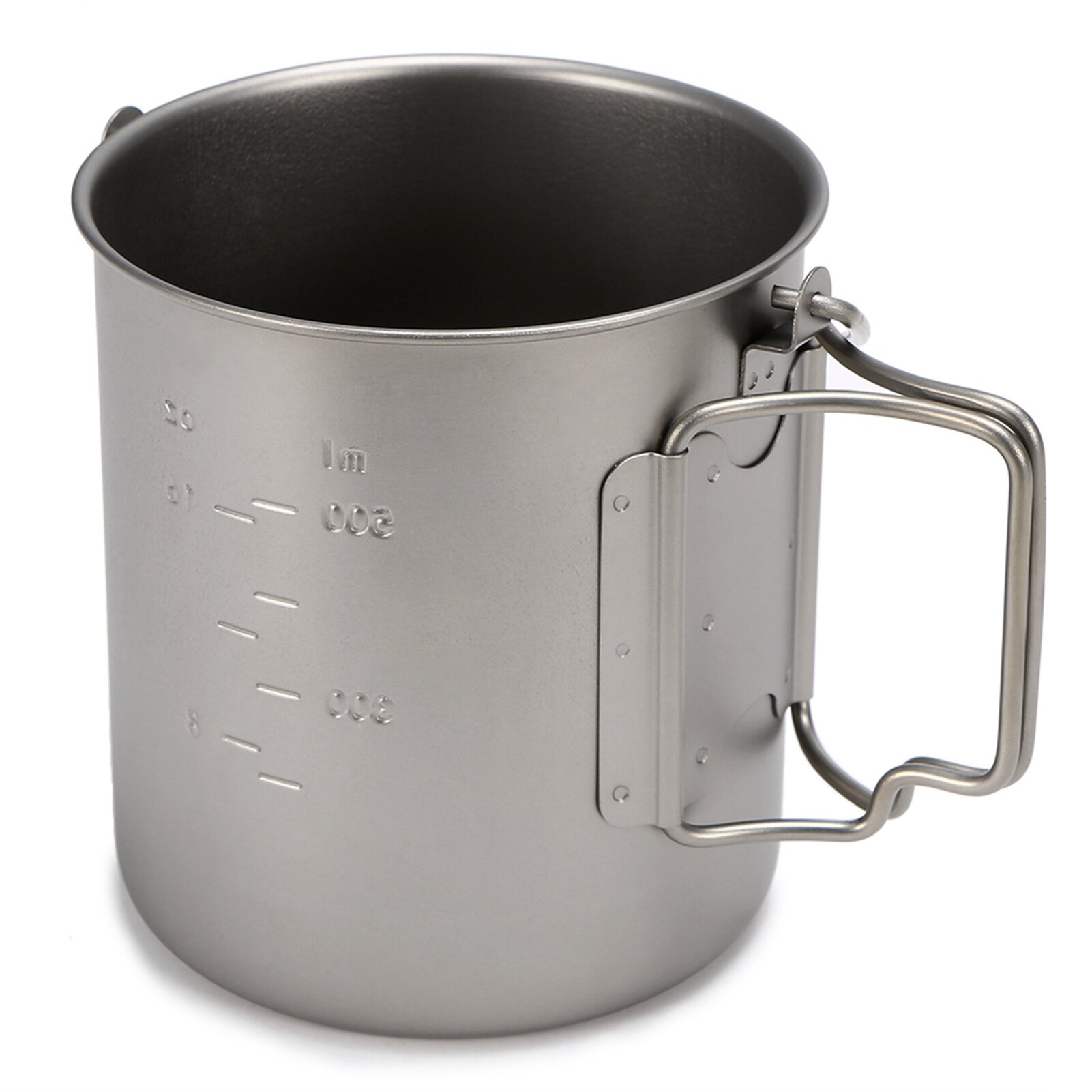 Сверхлегкая титановая кружка для кемпинга, пикника и отдыха на природе, с откидной ручкой, объем 300 мл / 400 мл, 450 мл, 750 мл.