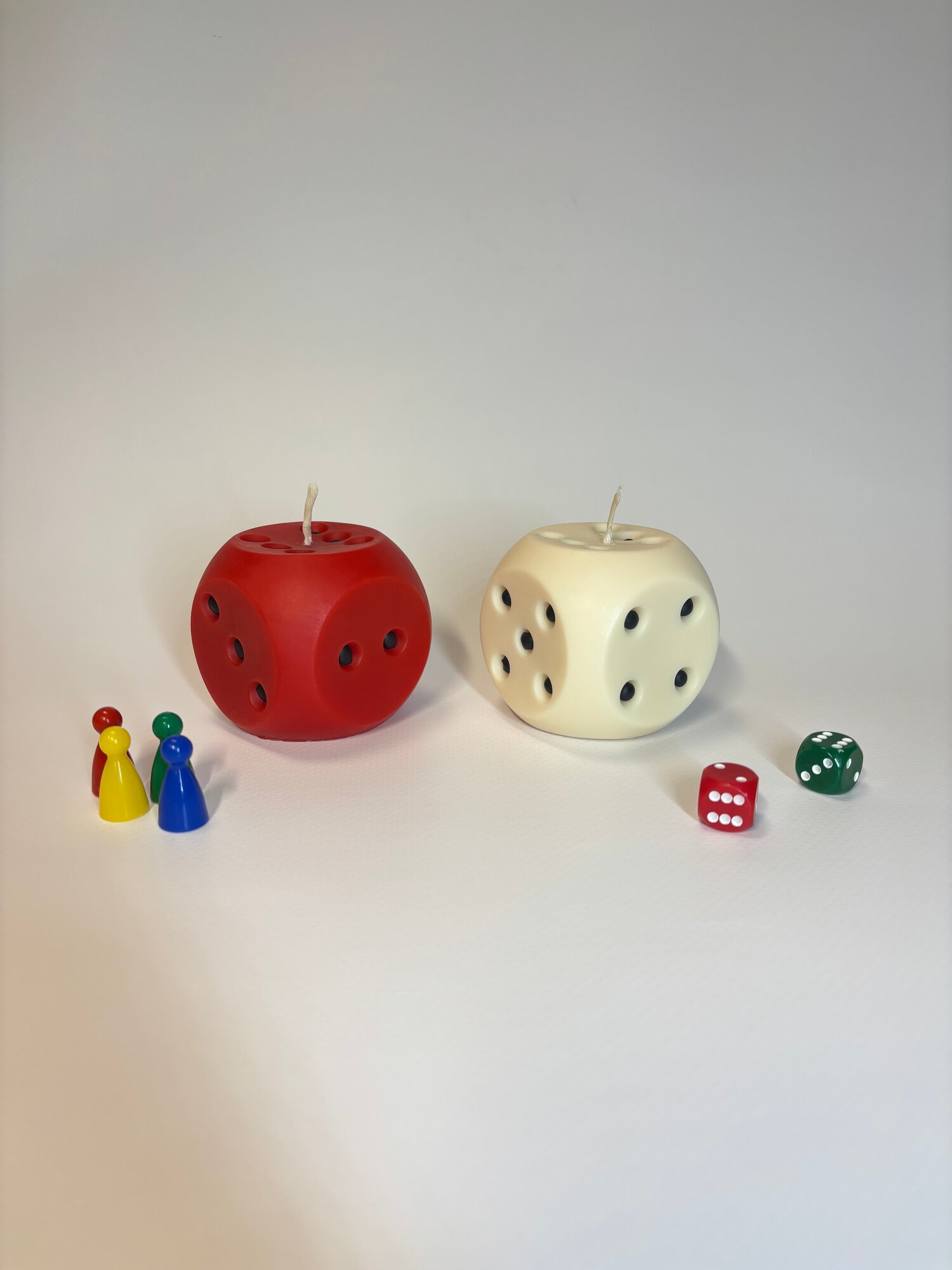 Свеча игральный КУБ 7х7х7 см свеча удачи подарок игрокам