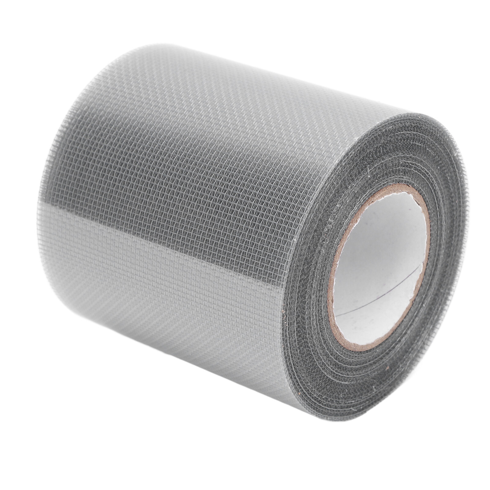 Лента для ремонта оконного экрана 80мм x 9.15м, самоклеящаяся, прозрачная, серая.