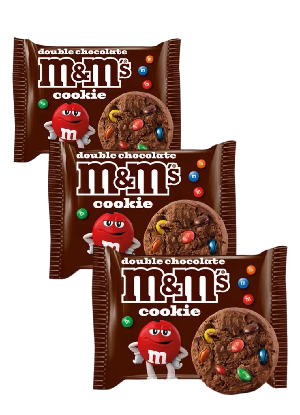Печенье шоколадное M&M`S Сhocolate Giant Cookies 50г х 3шт (США)