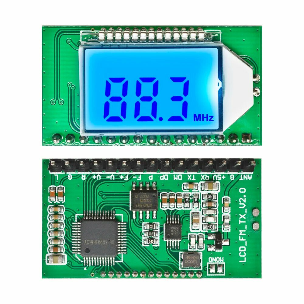FM-модуль передатчик LCD 88.3MHz, Type C
