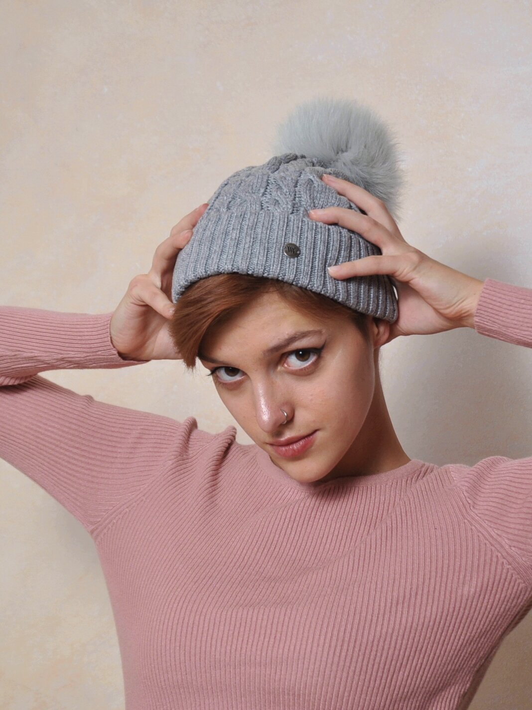 Шапка-бини Осень-зима 2021 для женщин
