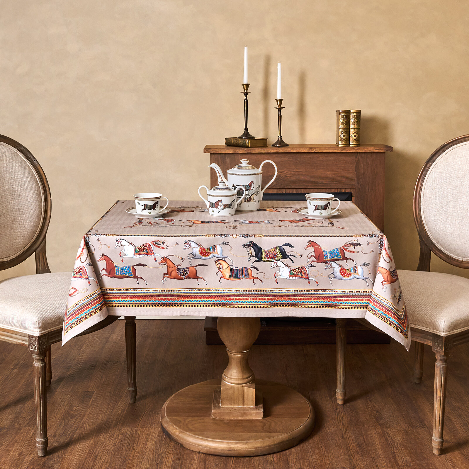 Скатерть passage 110х140см, капучино, 100% хлопок с пропиткой, твил KSG-850-760-20