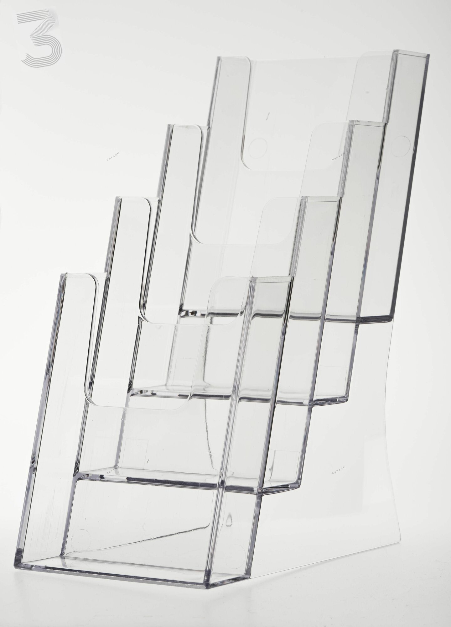 Буклетница настольная с 4-мя карманами, формат 1/3 A4