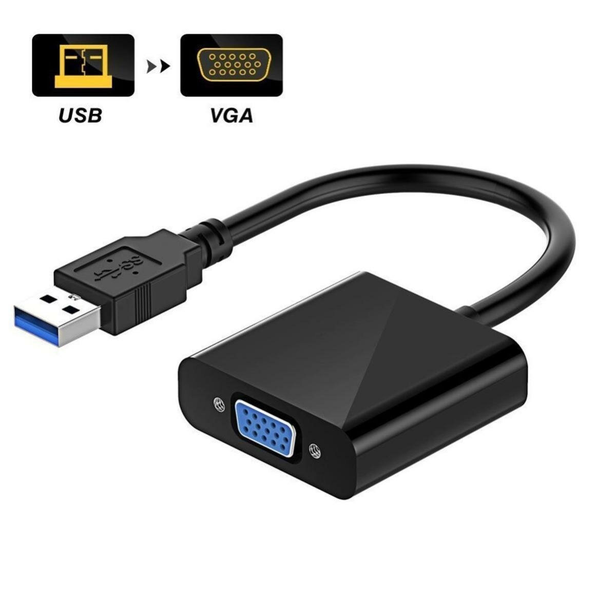 Адаптер USB 3.0 или VGA Видеокарта USB или VGA Внешний кабель-адаптер для ПК и ноутбука