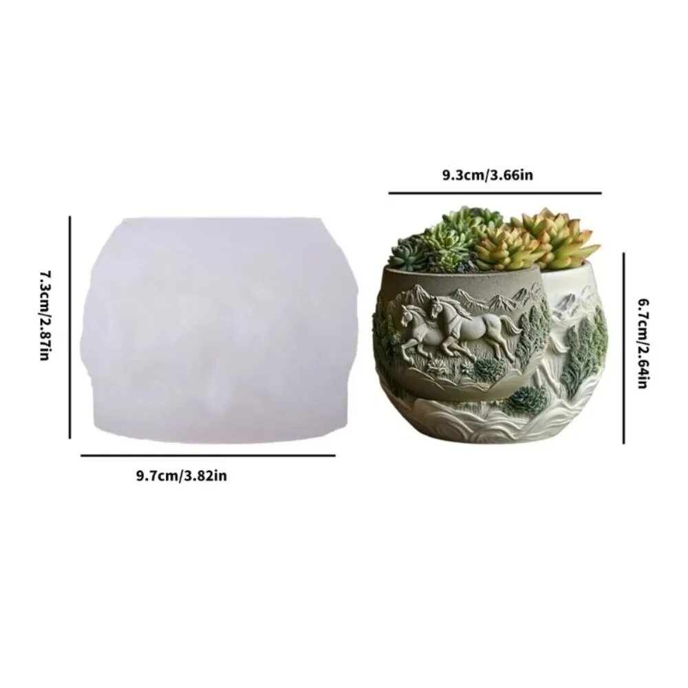 Новая силиконовая форма с тиснением лошадей, формы для гипса для лошадей, сделай сам, форма для эпоксидной смолы, гипсовые инструменты, форма для ароматических свечей