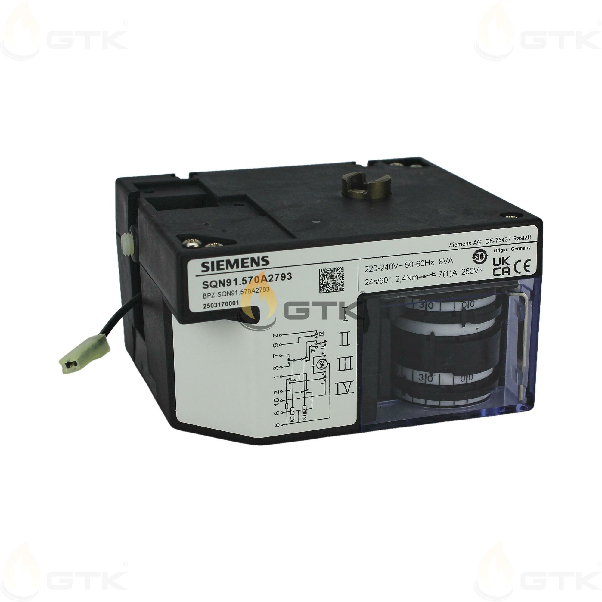 Сервопривод Siemens SQN91.570A2793, BPZ: SQN91.570A2793