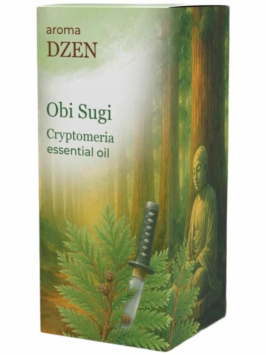 Эфирное масло Оби-Суги Криптомерия Японская Aroma Dzen 5 мл для ароматерапии, бани, йоги