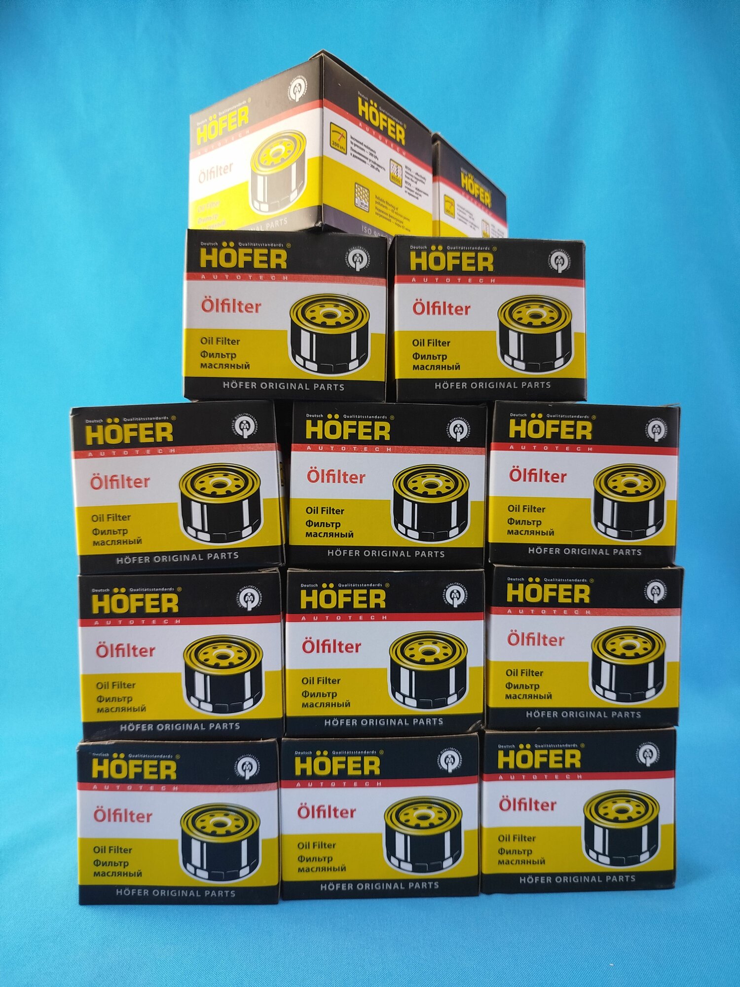 Фильтр масляный "HOFER" для автомобилей ВАЗ 2101-15 Ока Калина Приора Гранта Шевроле-Нива Нива ГАЗ М-2141 (24 штуки)