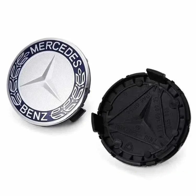 20 шт. 75 мм колпаки для колес автомобиля для Mercedes W203 W204 W205 W212 W213 W222 Dark Blue 20pcs