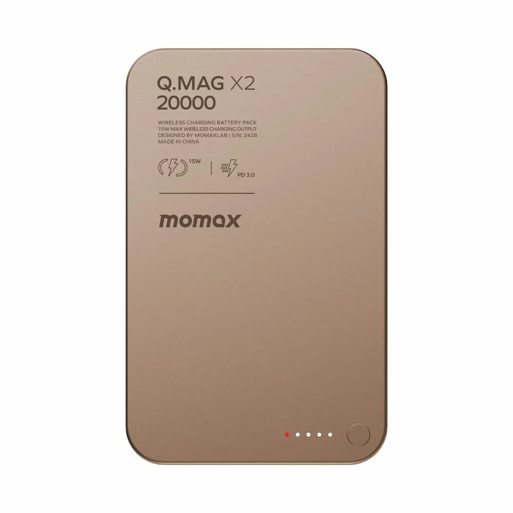 Магнитный беспроводной внешний аккумулятор Momax Q.Mag X2 Gen2 35W 20000mAh