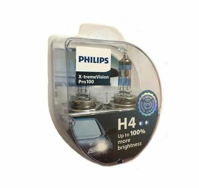 Автолампа Н 4 12v 60/55w +100% яркости X-TREME VISION PHILIPS