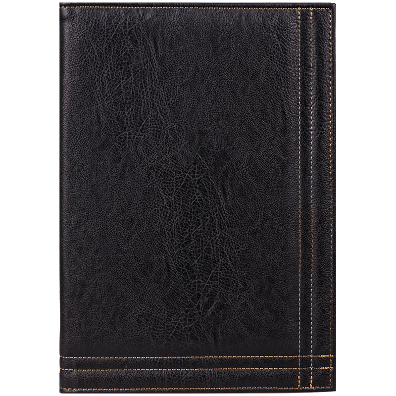 Папка адресная OfficeSpace, А4, кожзам, с отстрочкой, черный