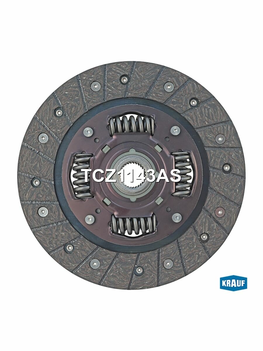 Диск сцепления ведомый KRAUF TCZ1143AS для а/м Volkswagen Polo, SKODA Octavia / Фольксваген Поло, Шкода Октавиа