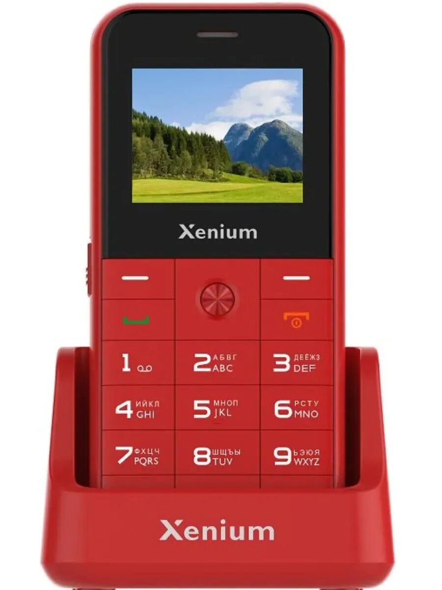 Мобильный телефон X718 красный моноблок 2Sim/1.77" 128x160 S