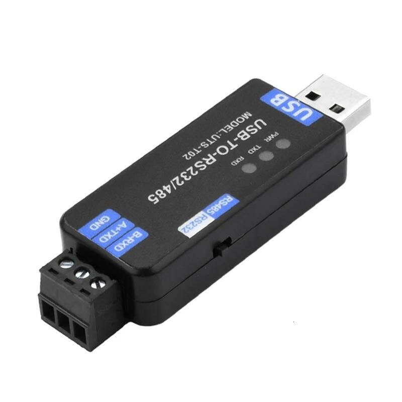 Адаптер USB RS485/RS232 с переключаемым режимом, Черный
