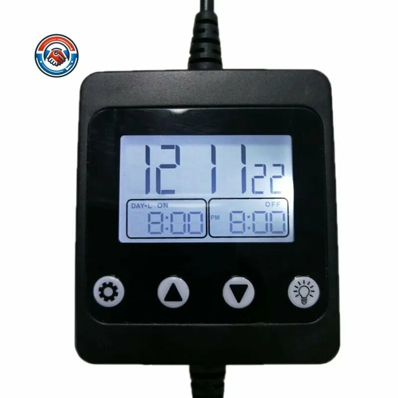 Контроллер диммера и таймер для аквариумного света, имитация рассвета и заката, автоматический дневной цикл, регулировка яркости 0-100%, DC 5-30 В, 150 Вт, черный