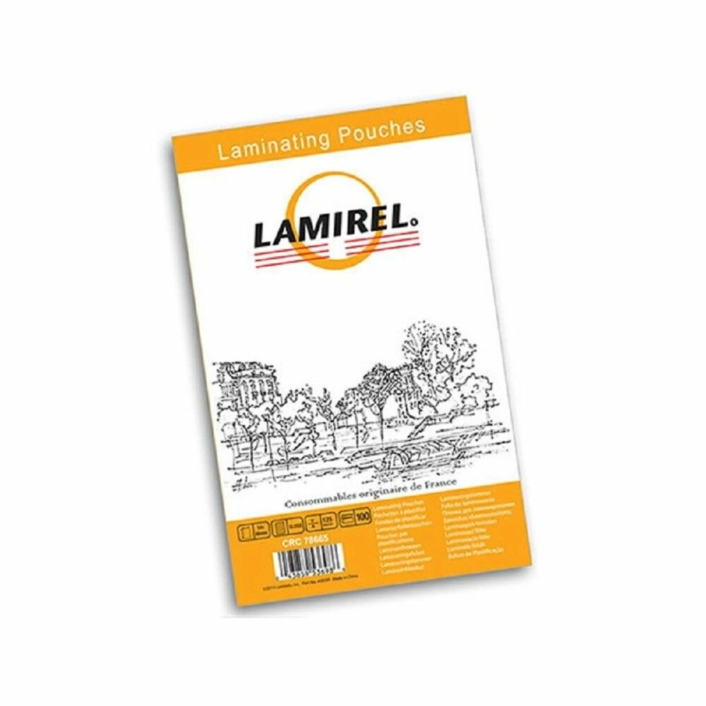 Fellowes Пленка для ламинирования 125мкм 100шт глянцевая 54x86мм Lamirel LA - 78665