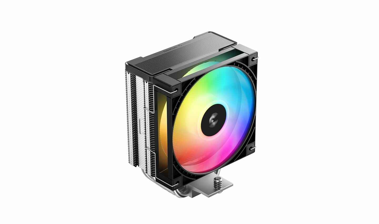 Кулер для процессора DEEPCOOL AG400 G2 ARGB LGA1851/1700/AM5/AM4 TDP 230W, PWM, ARGB Fan 120mm, 4 тепл. трубки, черный