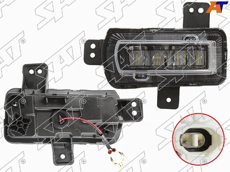 Фара противотуманная SAT ST-20-GLCRL слева Geely Coolray 18-24