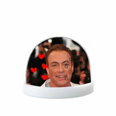 Водяной шар Jean-Claude Van Damme, Жан-Клод Ван Дамм №6, Блестки-сердечки