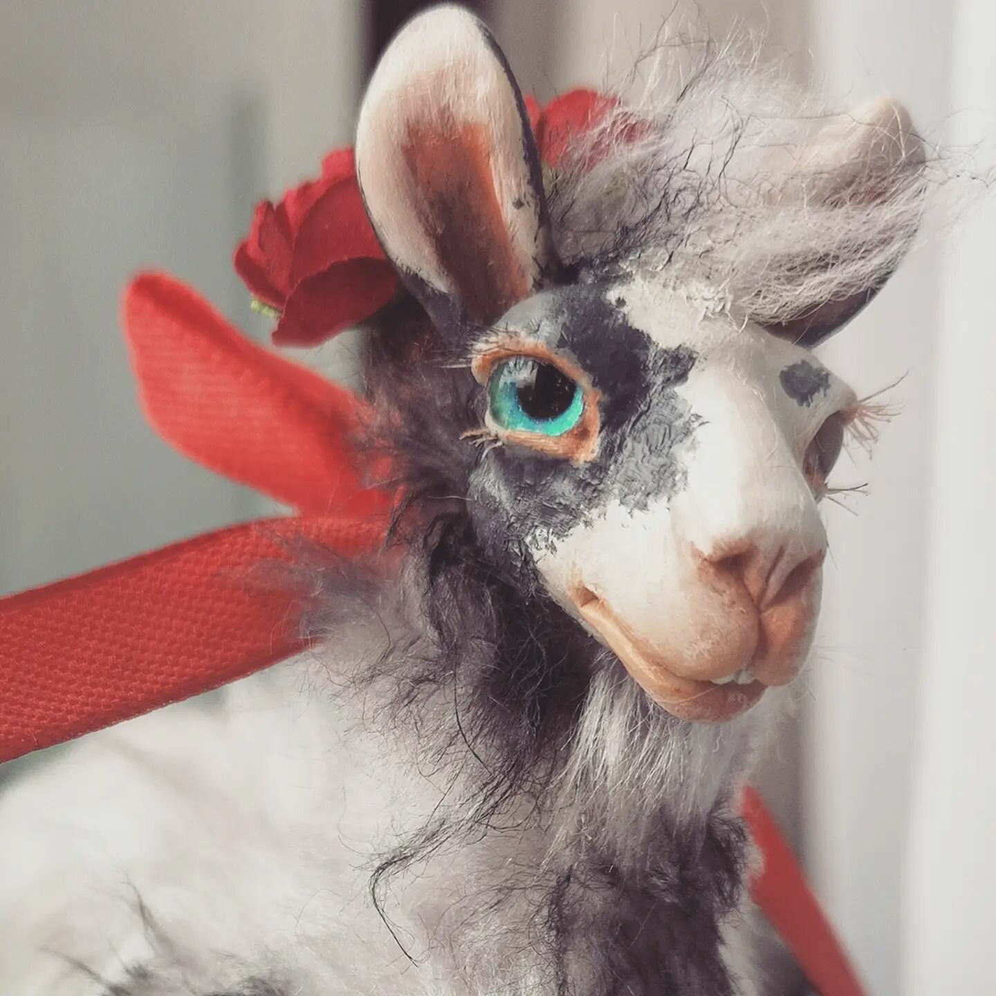 Лама Лена, игрушка ручной работы