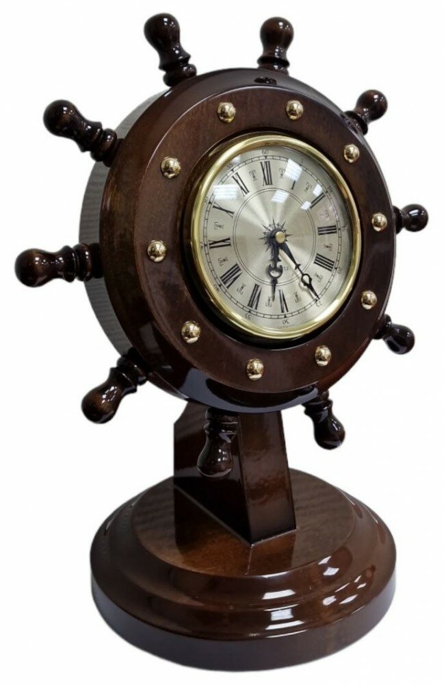 Часы настольные Бриг+ Н-2-Ч "Штурвал Капитанский"