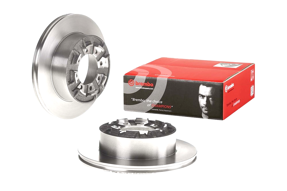 BREMBO 08.5952.10 (001908773 / 02666200A / 02666210A) диск тормозной задн. iveco daily citys bus 06 / 14-10 / 16 (Комплект 2 штуки)