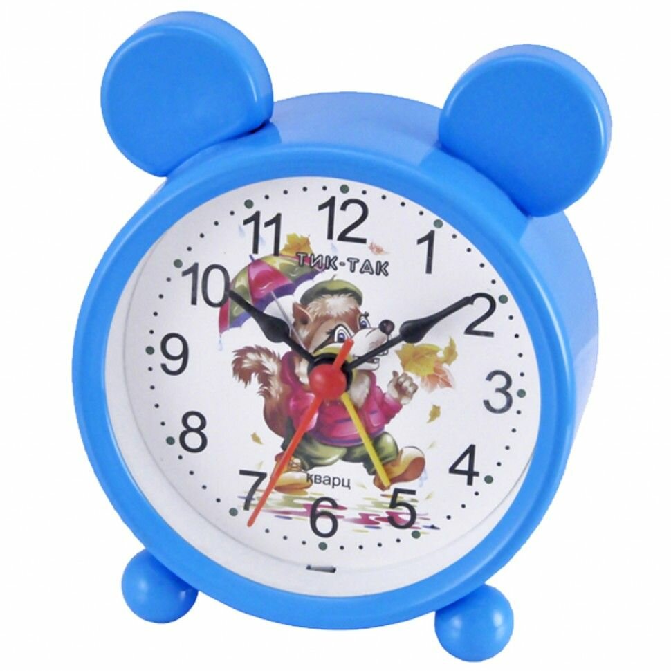 Будильник детский Лис blue Тик-Так