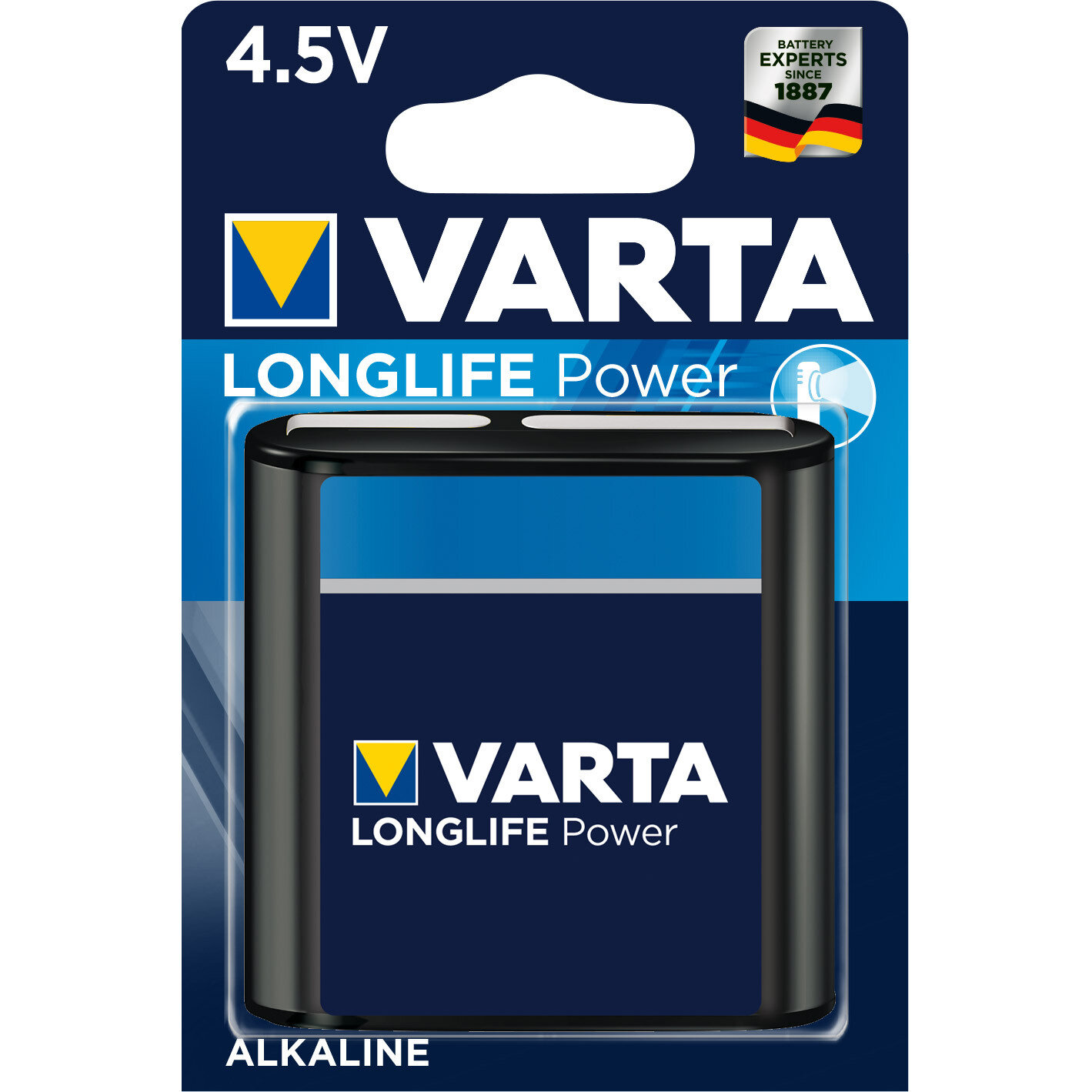 Батарейка щелочная VARTA 3LR12 "квадратная" (4912) LongLife Power 4.5В