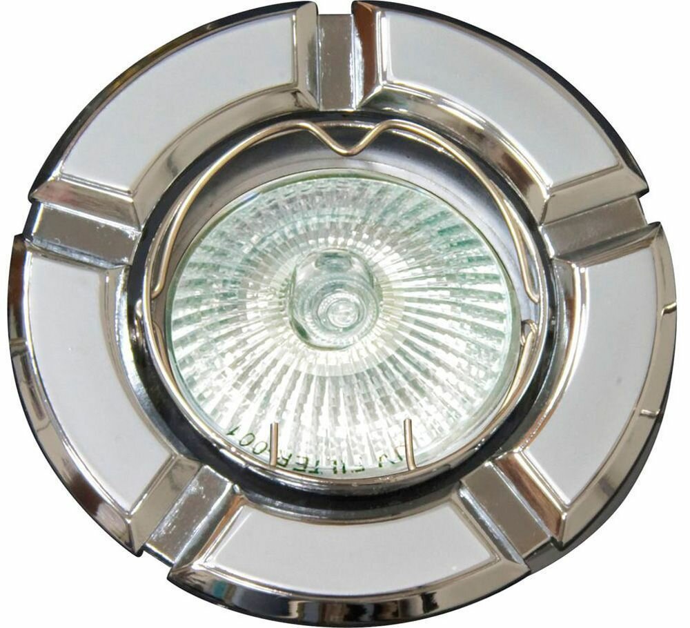 Светильник встраиваемый 098T-MR16 потолочный MR16 G5.3 титан-хром, Feron, 17641