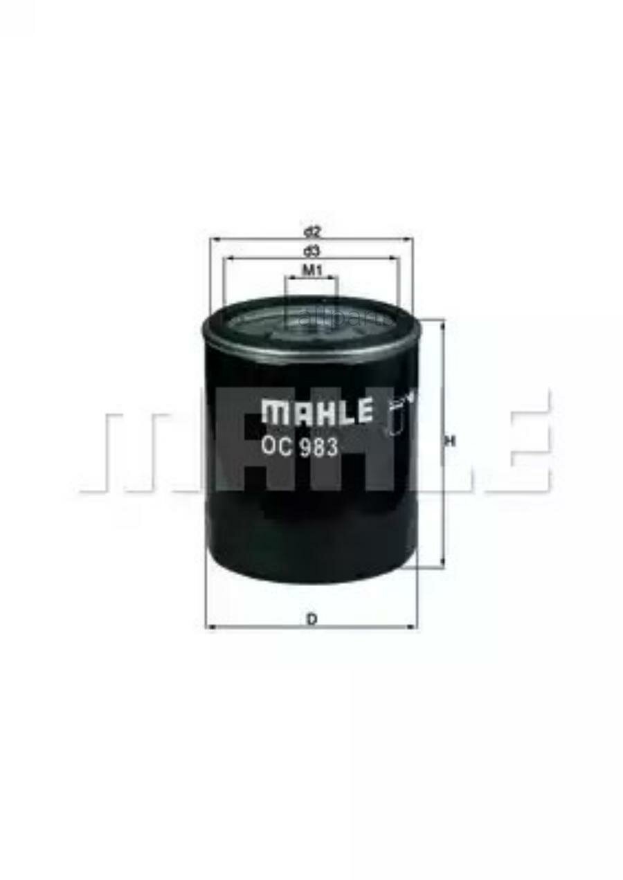 MAHLE OC983 Фильтр масляный ALFA ROMEO 145/156/FIAT MAREA