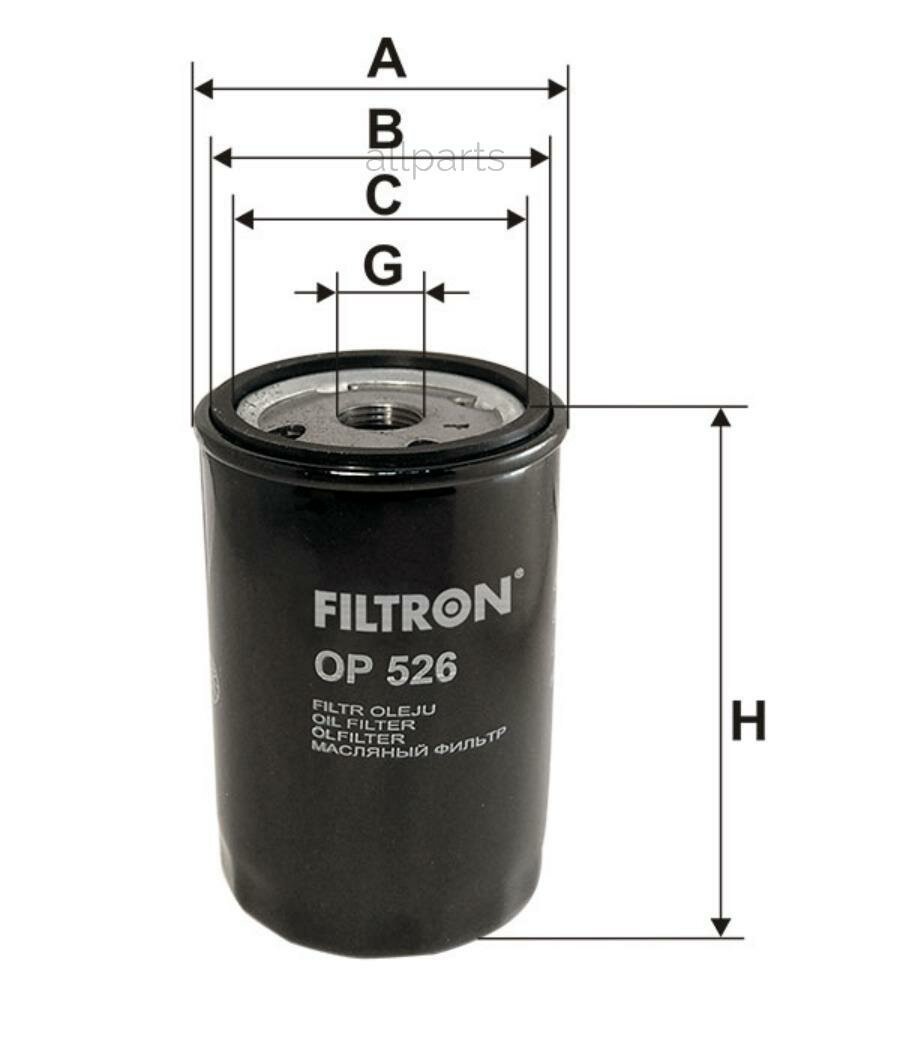 FILTRON OP526 Фильтр масляный FILTRON OP526