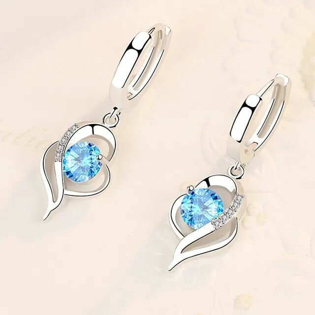 Серьги, фианит