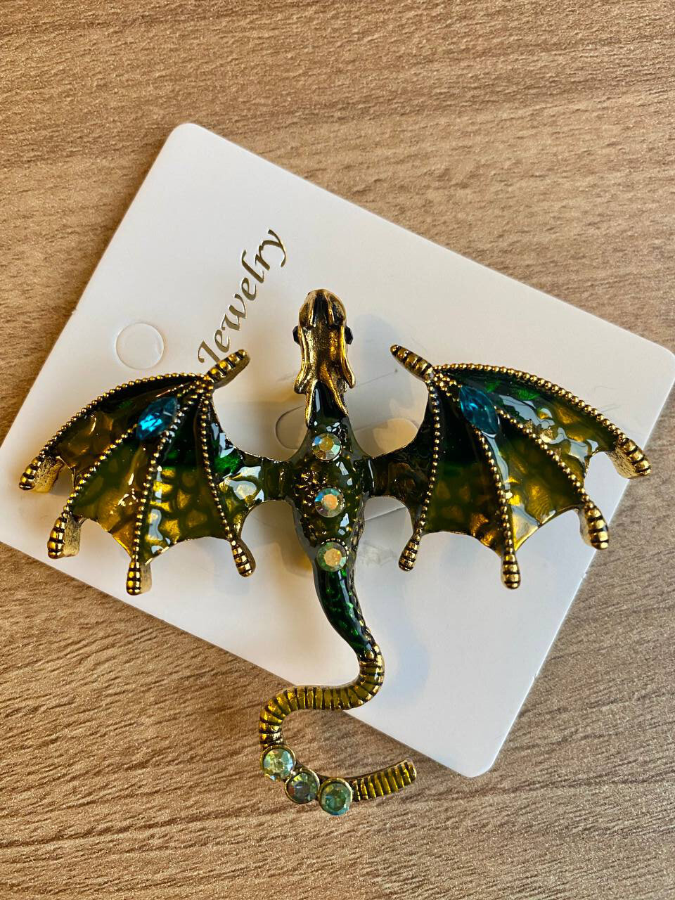 Брошь, стразы, кристалл