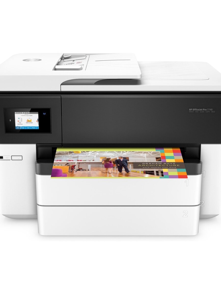 МФУ струйное HP OfficeJet Pro 7740 G5J38A принтер сканер копир