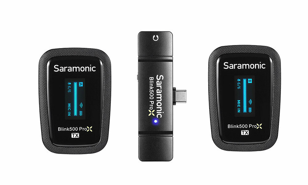 Радиосистема Saramonic Blink500 ProX B6 TX+TX+RX приемник + 2 передатчика, разъём USB-C