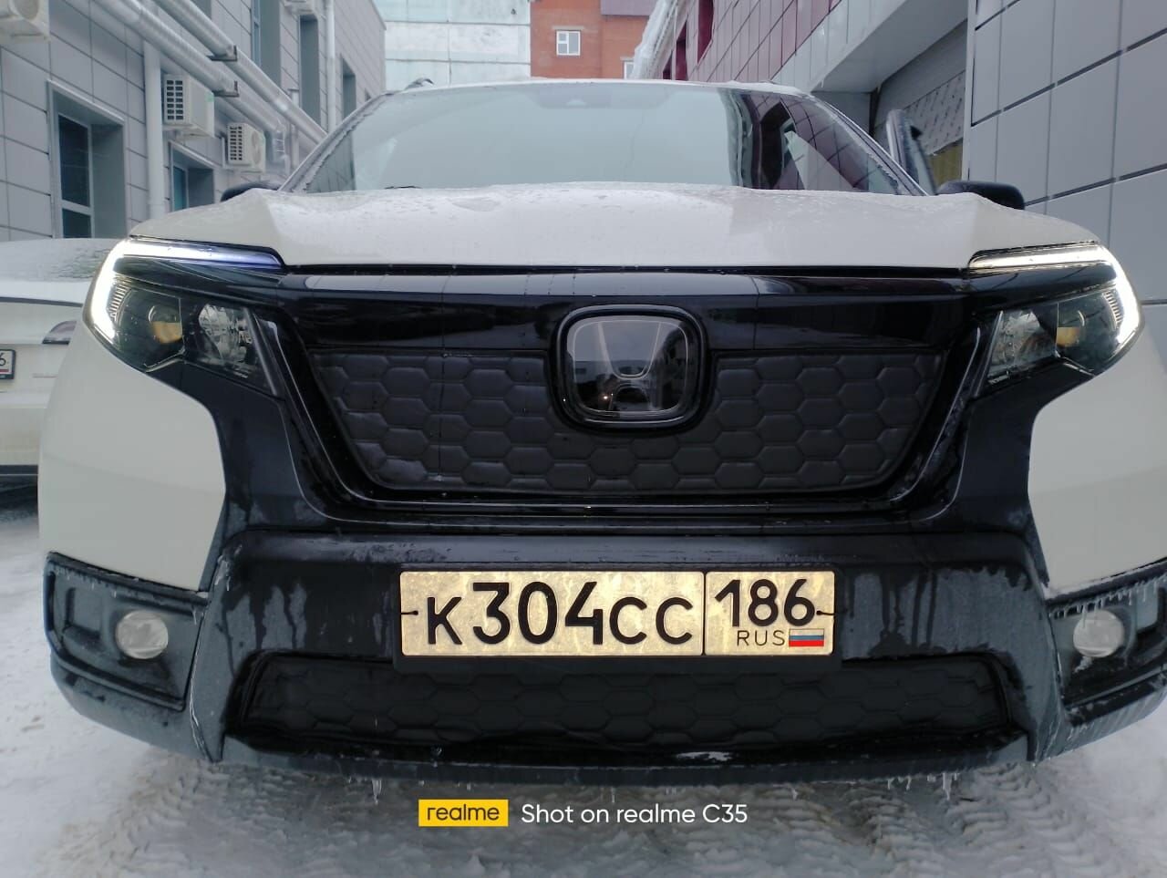 Утеплитель радиатора и бампера для Honda Passport (2019 - 2021) III Хонда Пасспорт