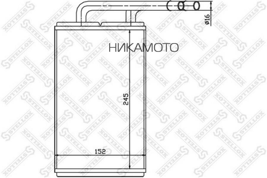 STELLOX 1035111SX радиатор печки! без AC\ Ford Transit 2.0/2.5D/TD 94>