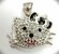 Подвеска Эстерелла, серебро, 925 проба, Swarovski Zirconia, размер 2.5 см.
