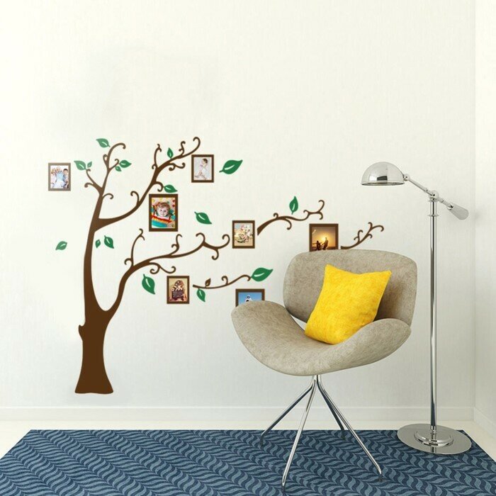 Декор настенный с фоторамками "Семейное дерево", 110 х 140 см