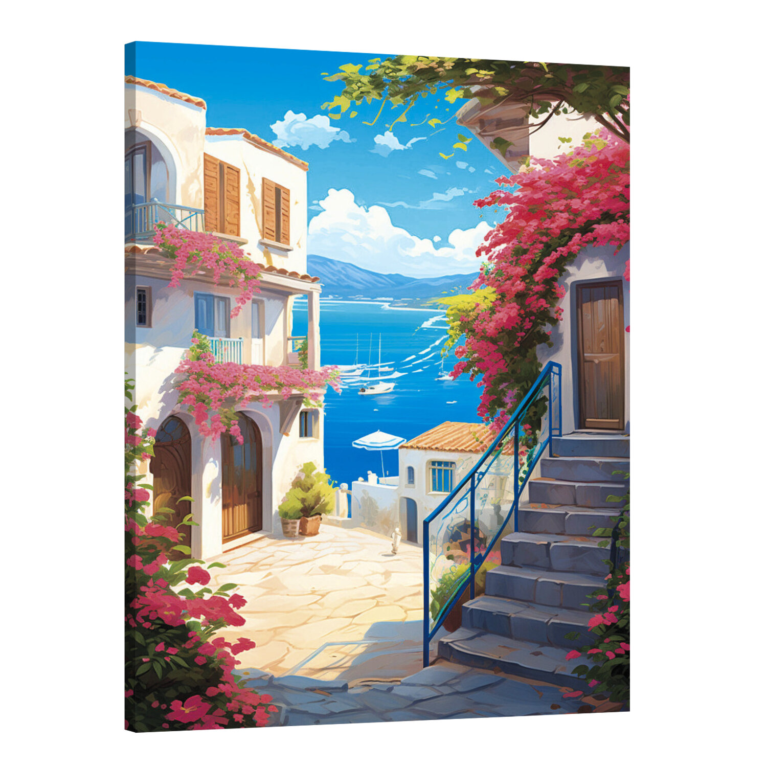 Интерьерная картина 50х70 "Солнечные краски Греции"