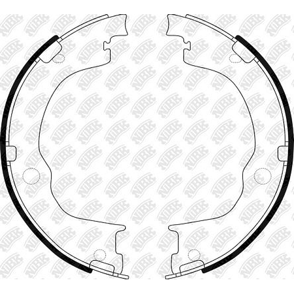 NIBK fn0667 (FN0667) колодки тормозные барабанные [ps] Chevrolet (Шевроле) captiva 11- / Opel (Опель) antara 06