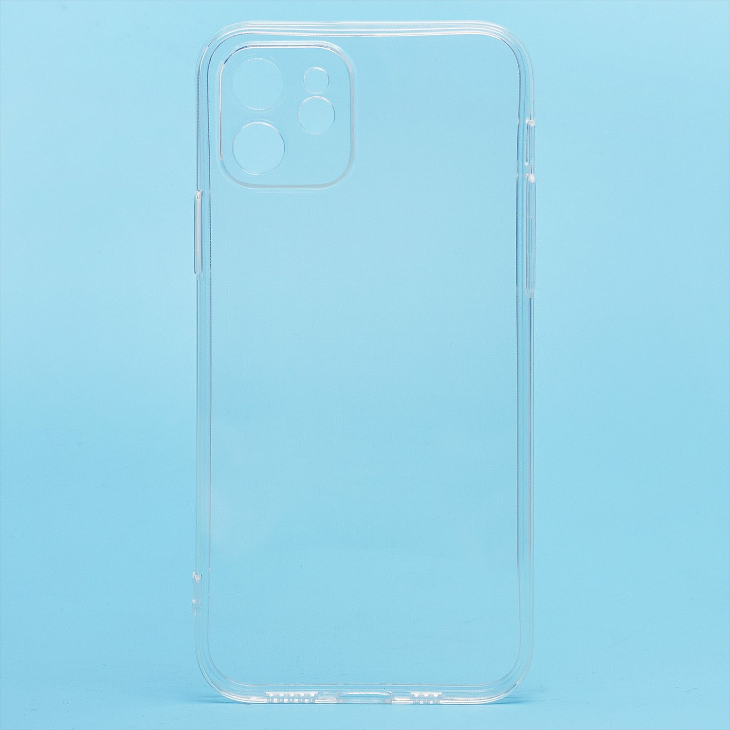 Чехол силиконовый ультратонкий для Apple iPhone 12 (прозрачный)