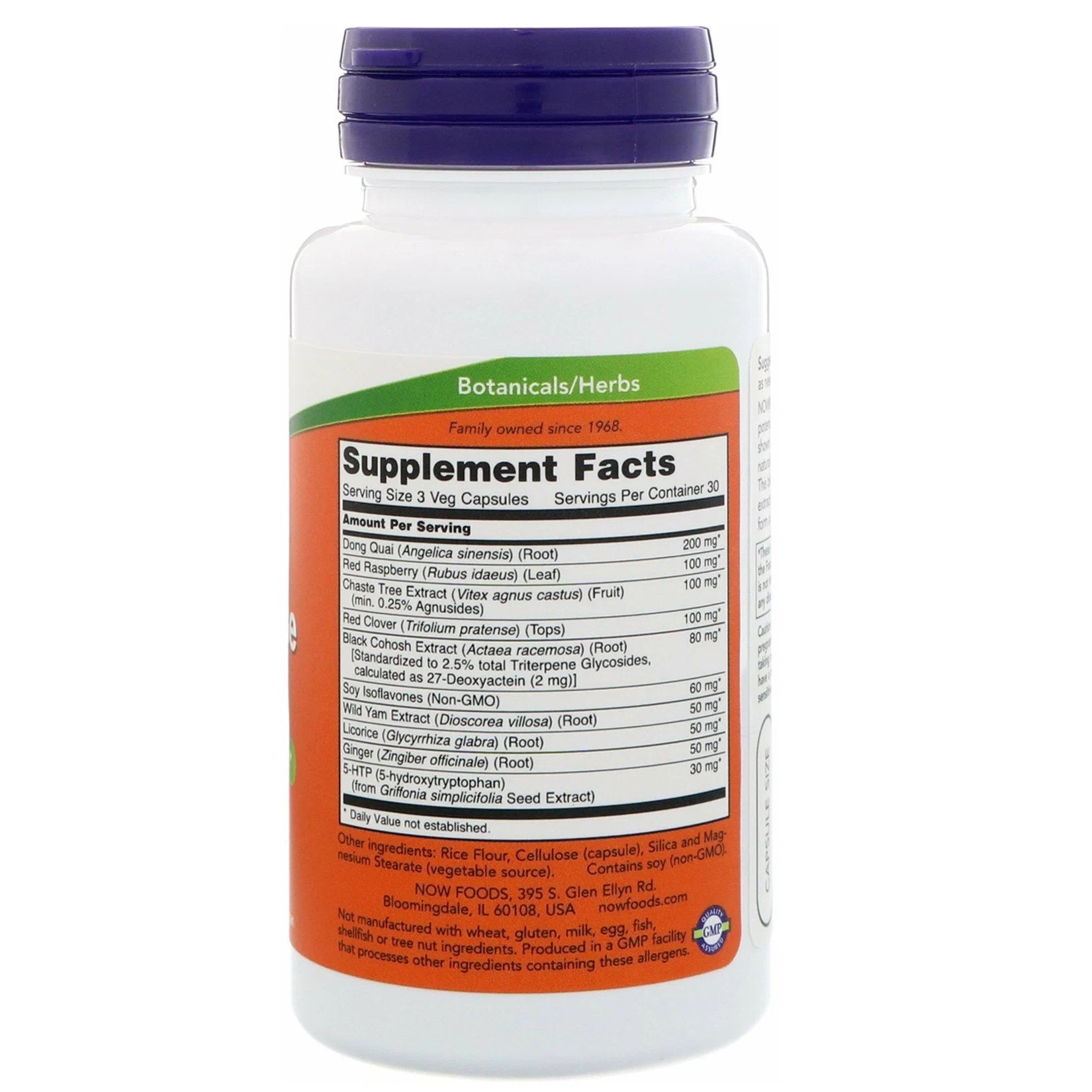 Витамины для женщин, Menopause Support 90 растительных капсул, Менопауза саппорт, Now Foods, Поддержка при менопаузе. — фото 1