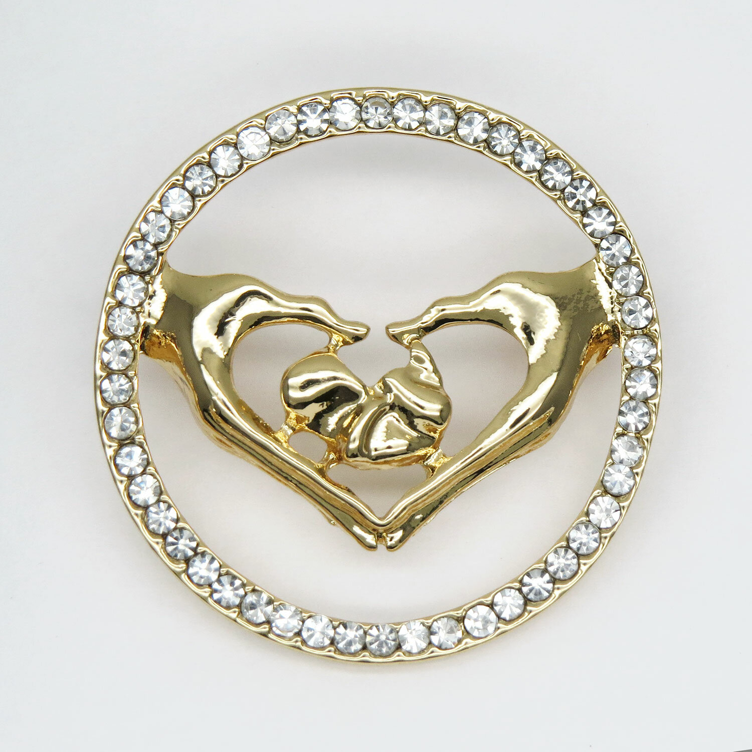 Брошь, стразы