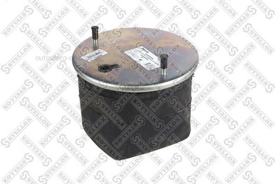 STELLOX 8400188SX пневмоподушка без стакана! 2шп. M12 смещ.25 1отв-шт. M22 Н:1отв. D156.5\ SAF